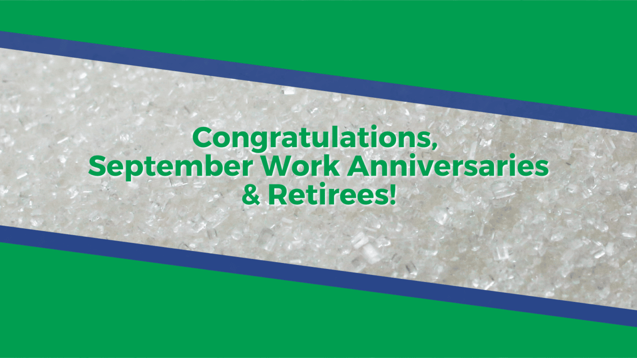 September Work Anniversaries and Retirements - Amalgamated Sugar